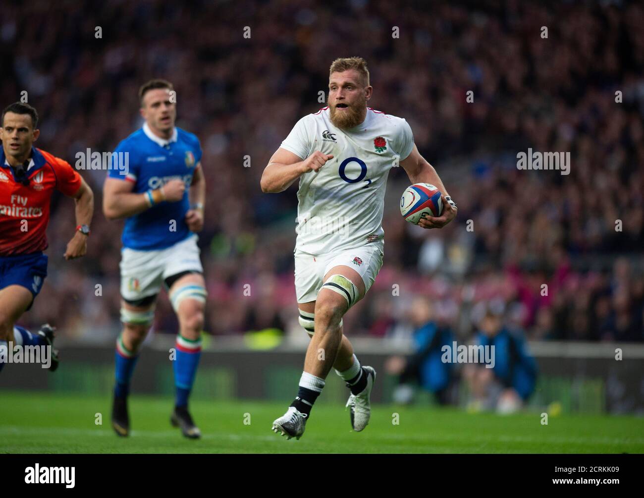 England's Brad Shields. England v Italy. Six Nations. Picture : © Mark ...