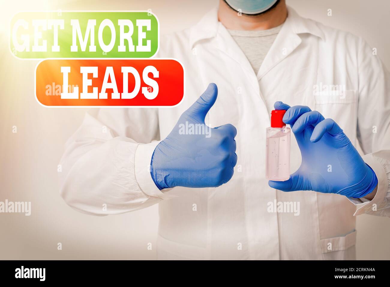 Writing note showing Get More Leads. Business concept for to have more ...