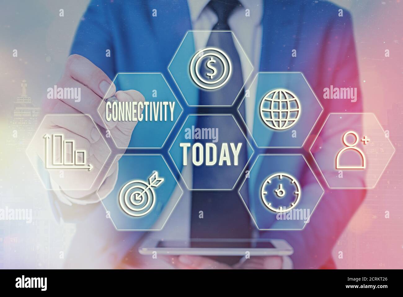 Conceptual hand writing showing Connectivity. Concept meaning quality ...