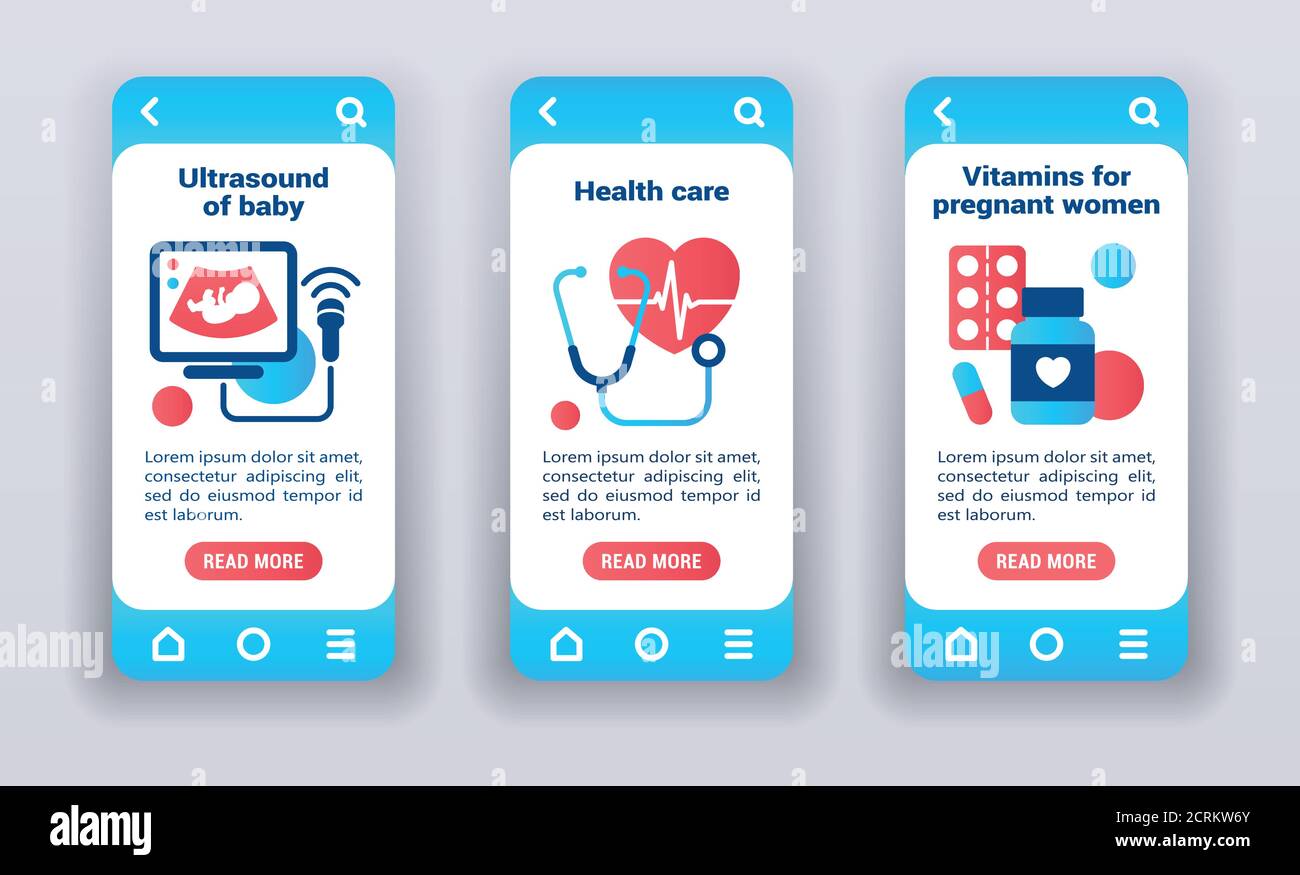 Ultrasound baby on mobile phone Stock Vector Images - Alamy