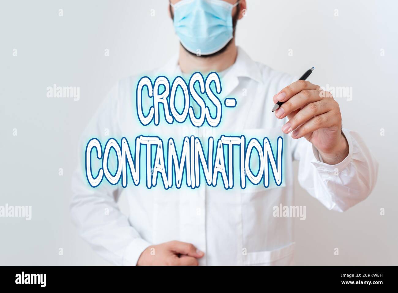 Writing note showing Cross Contamination. Business concept for ...
