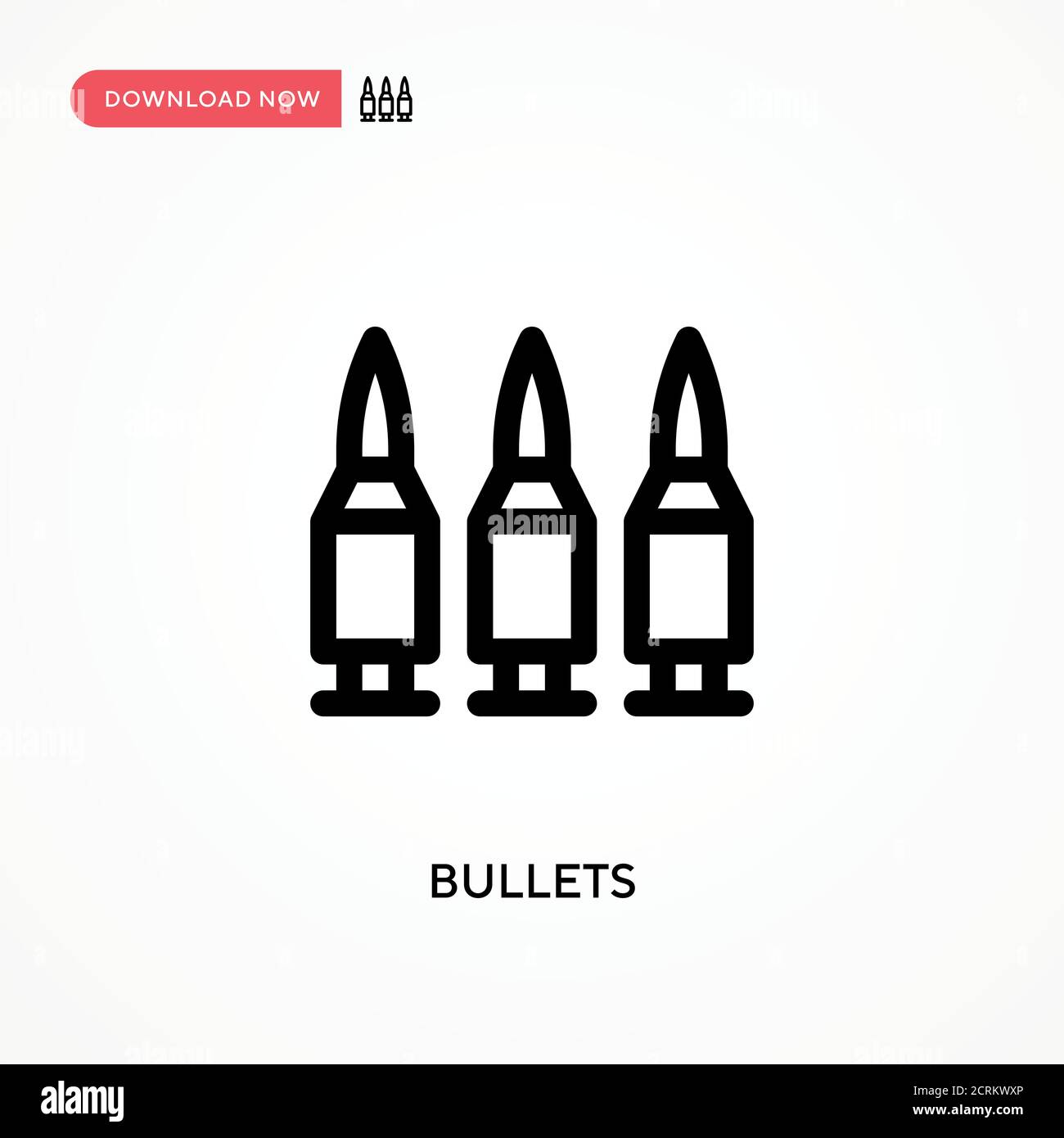 Bullets Simple vector icon. Modern, simple flat vector illustration for ...
