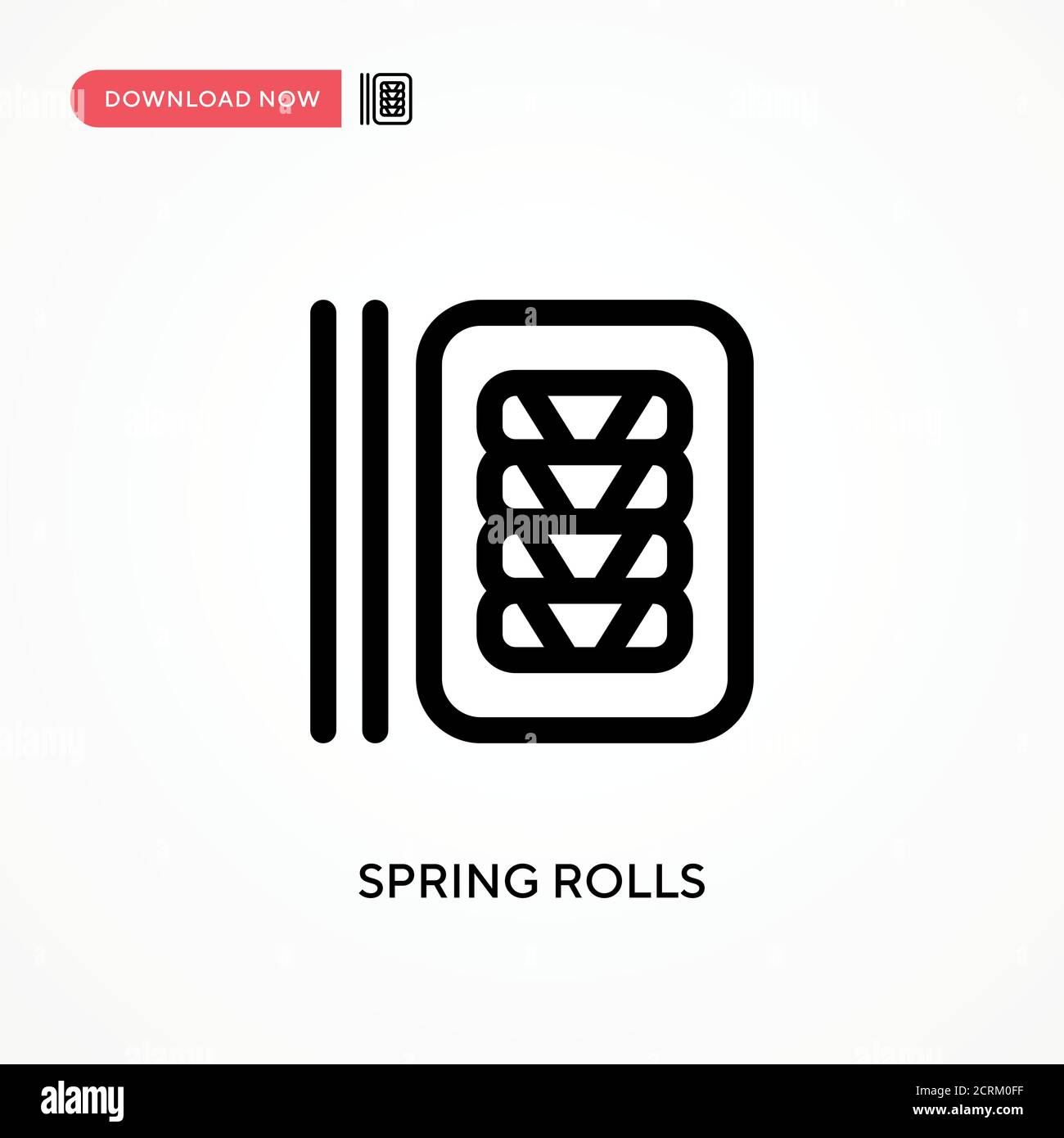 Vietnamese spring roll vector hi-res stock photography and images - Alamy