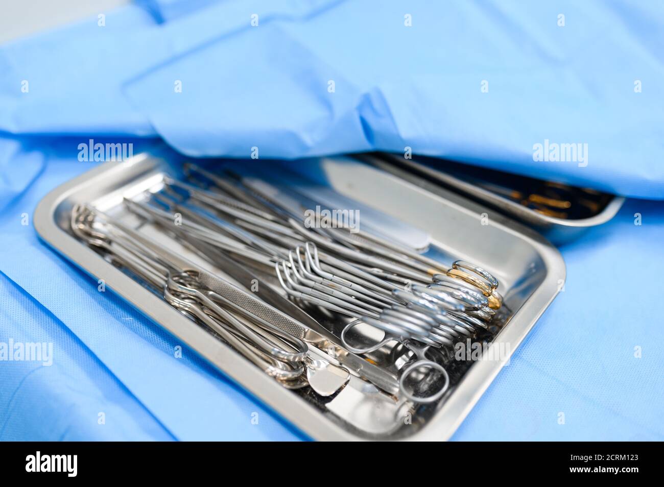Professional surgery, sterile surgeon instrument Stock Photo - Alamy