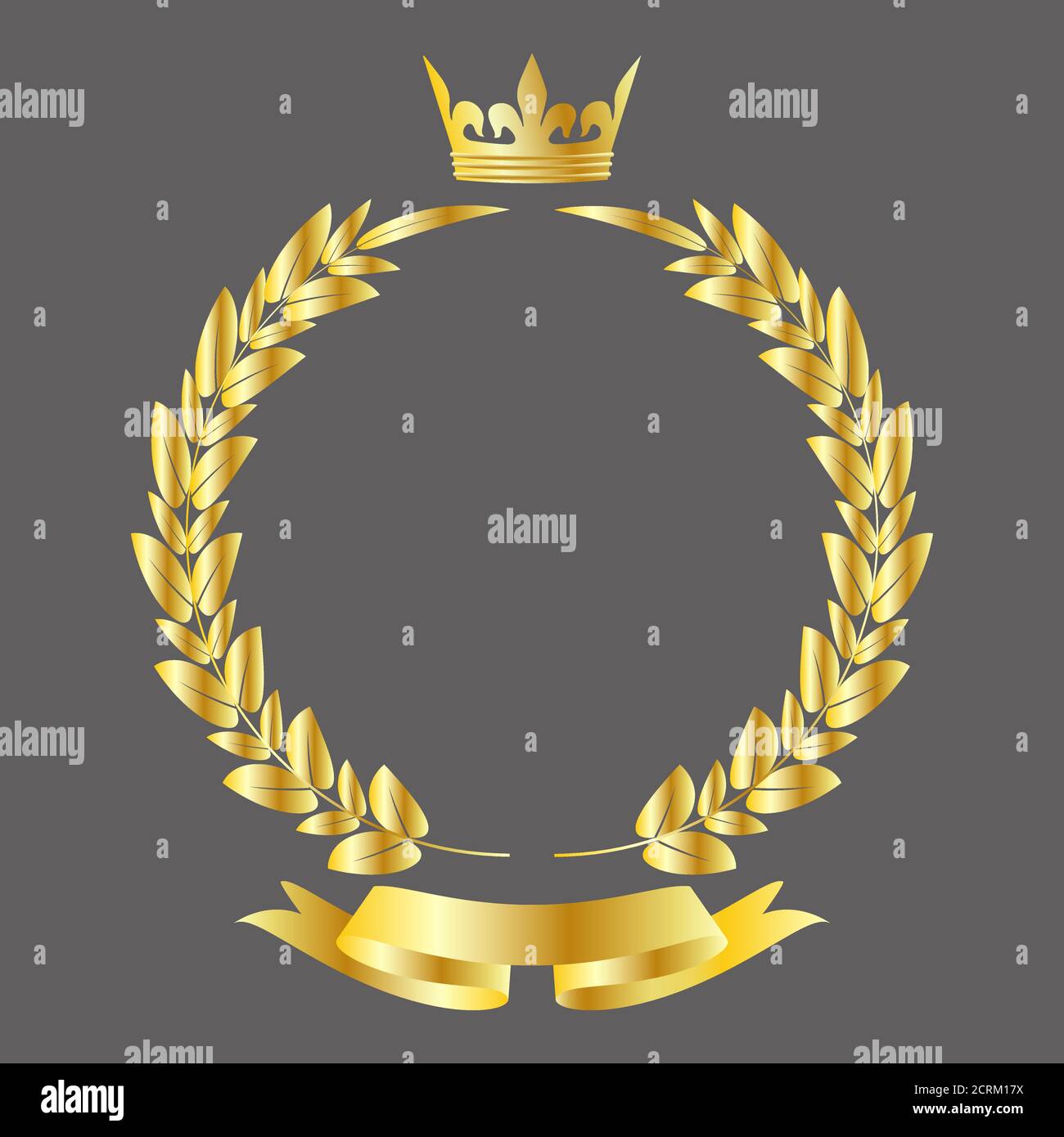 Golden laurel leaf crown hi-res stock photography and images - Alamy