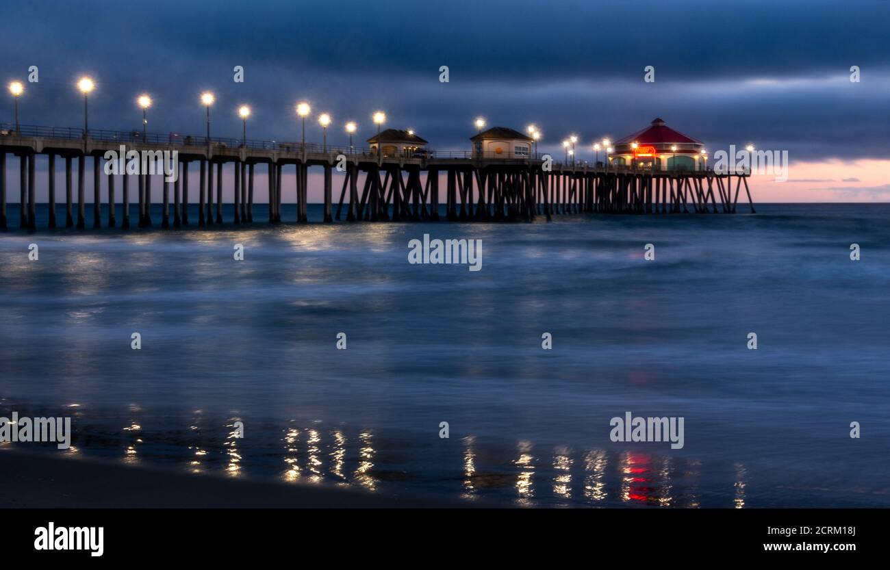 Huntington beach, california sign hi-res stock photography and images ...