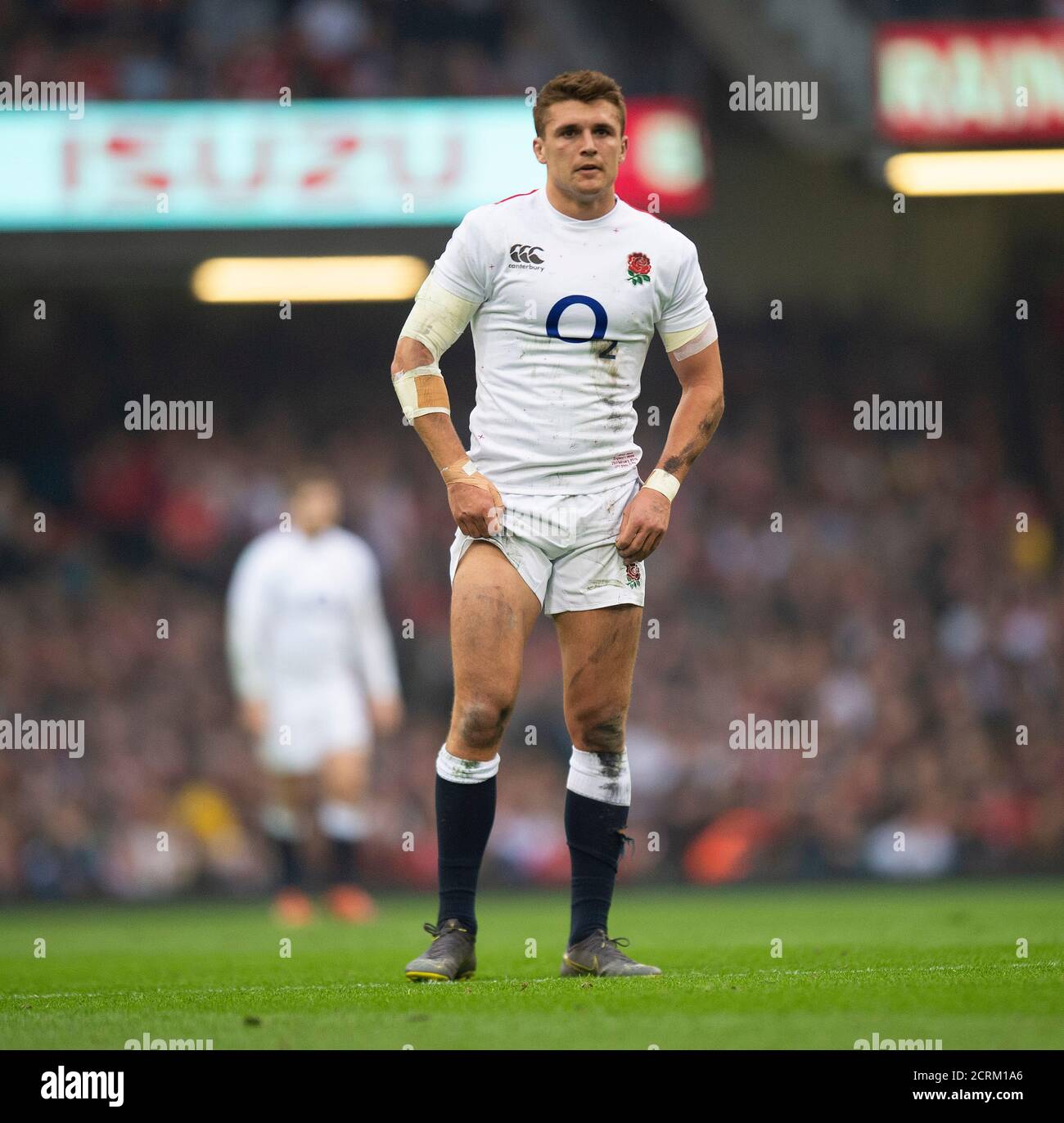 England's Henry Slade. Wales v England, Six Nations. PHOTO CREDIT ...