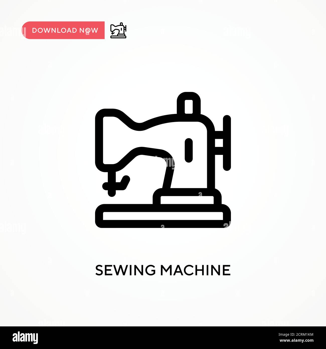 Sewing machine Simple vector icon. Modern, simple flat vector ...