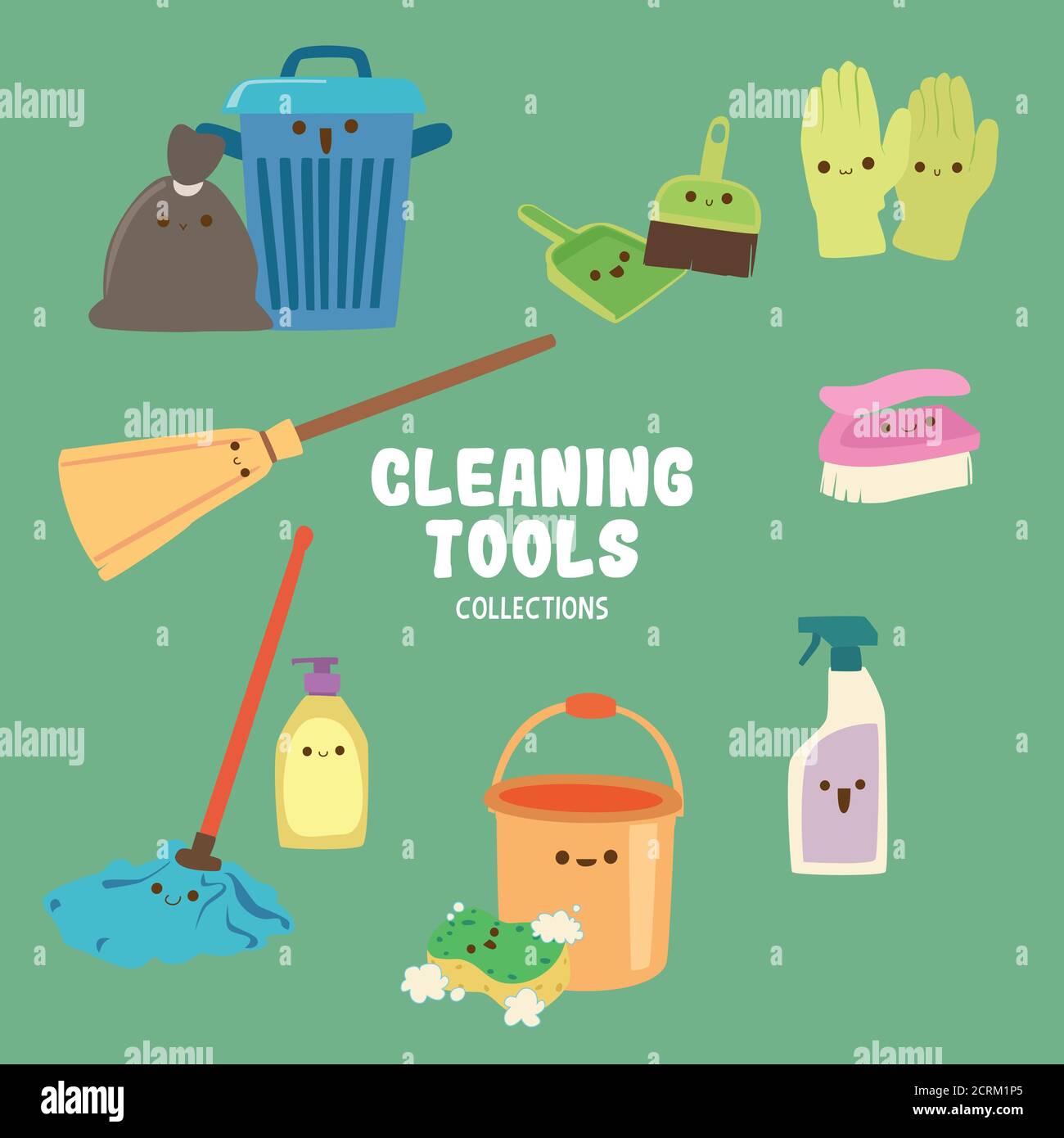 some cute objects with vibrant colors for graphics resources Stock ...
