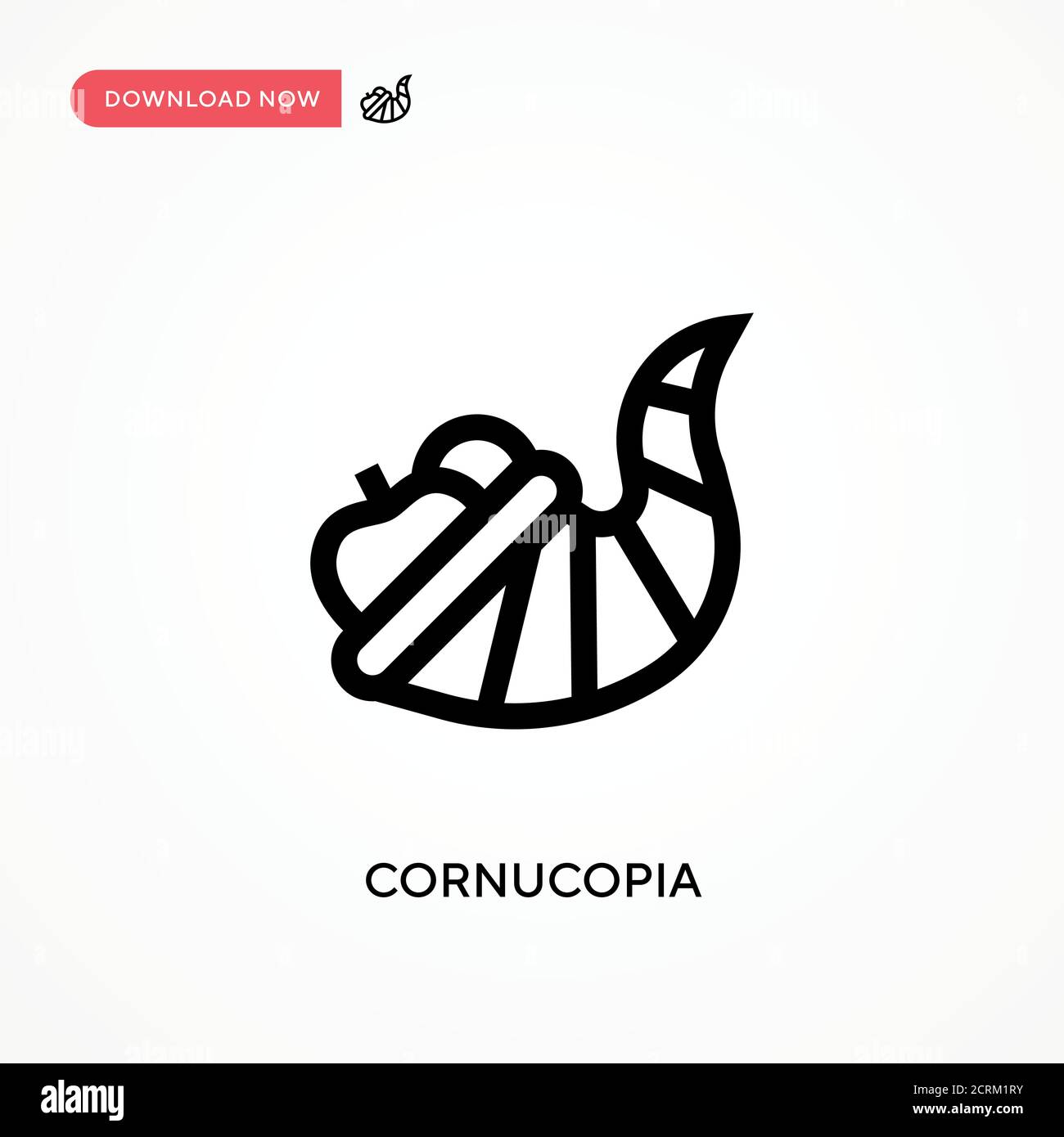 Cornucopia Simple vector icon. Modern, simple flat vector illustration ...
