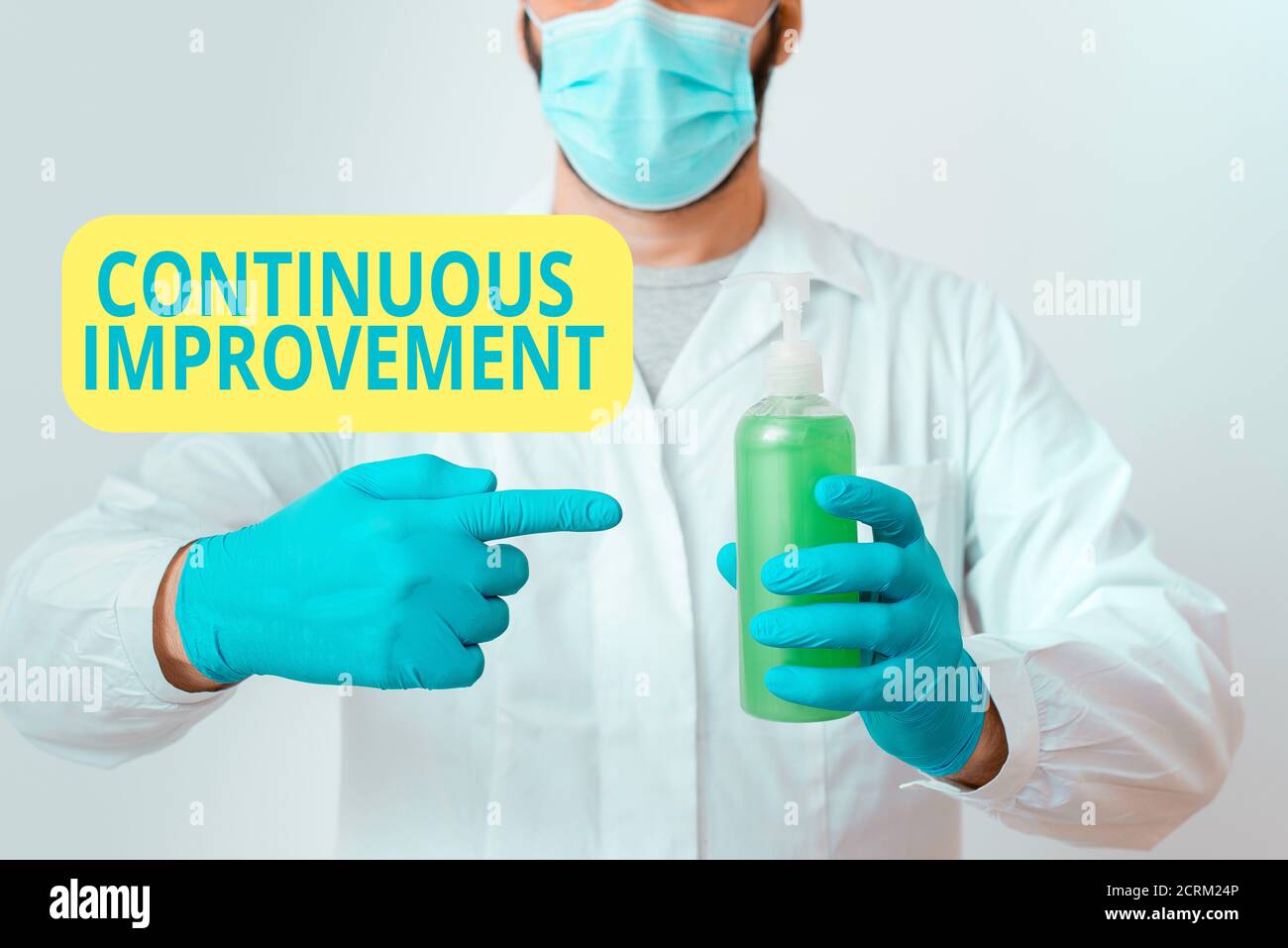 Writing note showing Continuous Improvement. Business concept for ...