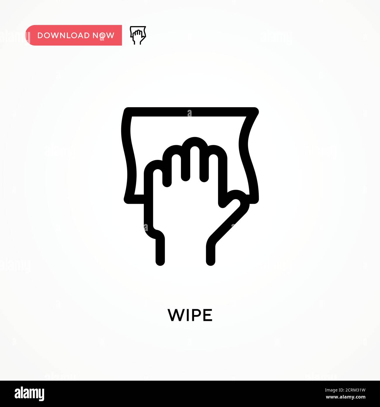 Wipe Simple vector icon. Modern, simple flat vector illustration for ...