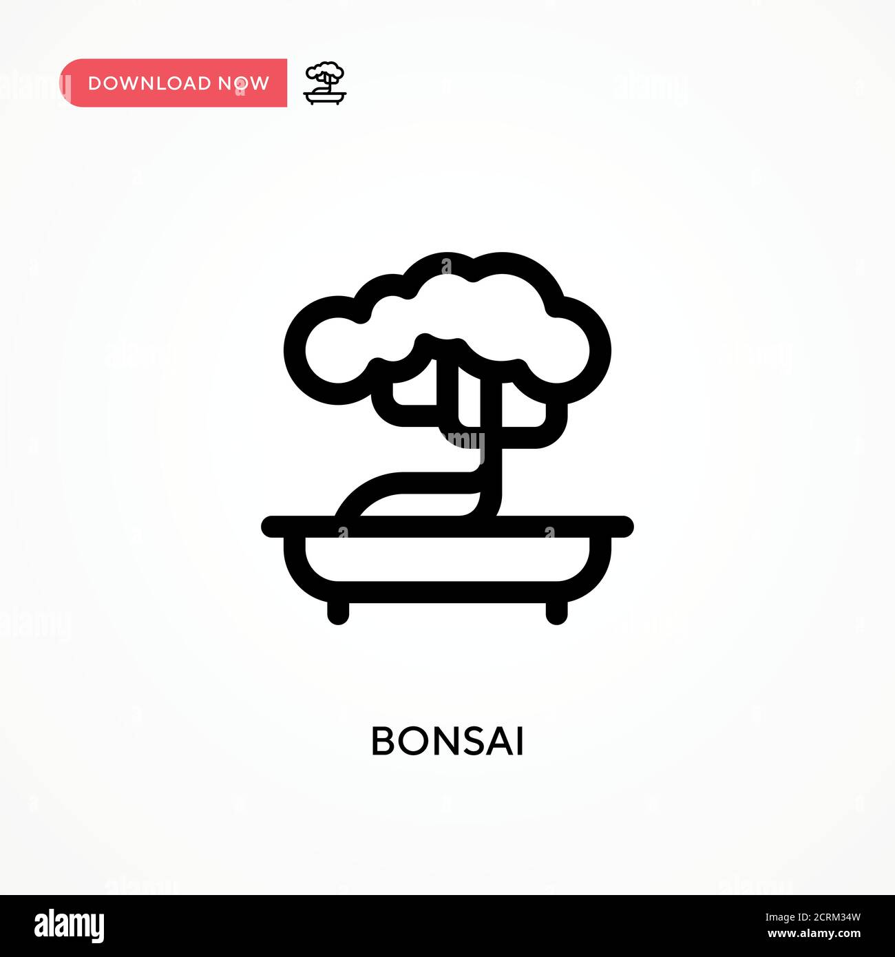 Bonsai Simple vector icon. Modern, simple flat vector illustration for ...