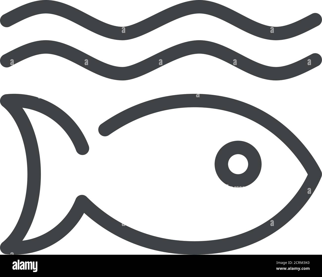 Life below water color icon. Corporate social responsibility ...