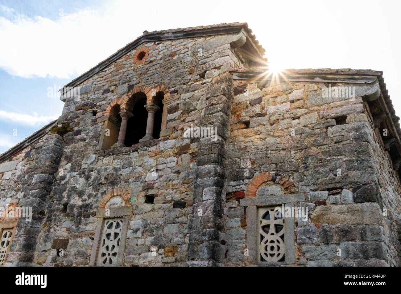 Church Saint Peter of Nora (San Pedro de Nora) located beside the Nora ...