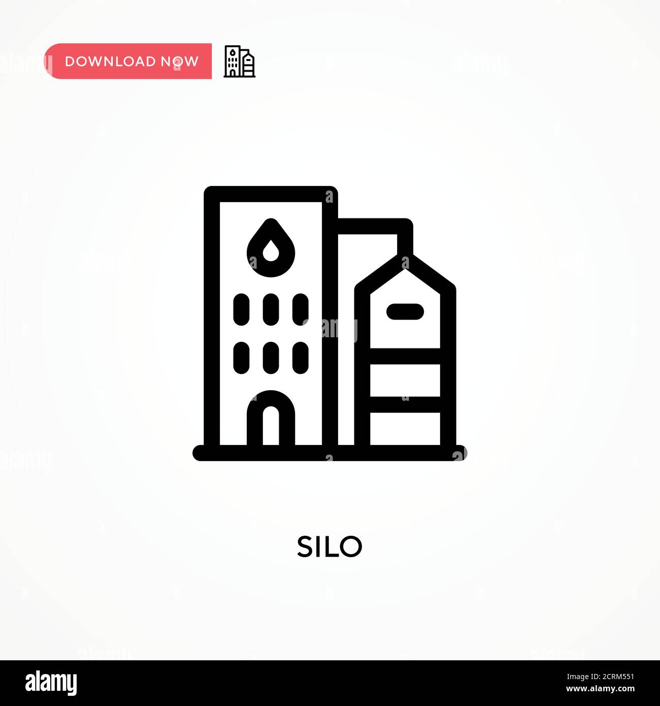 Farm silos field storage silo Stock Vector Images - Alamy