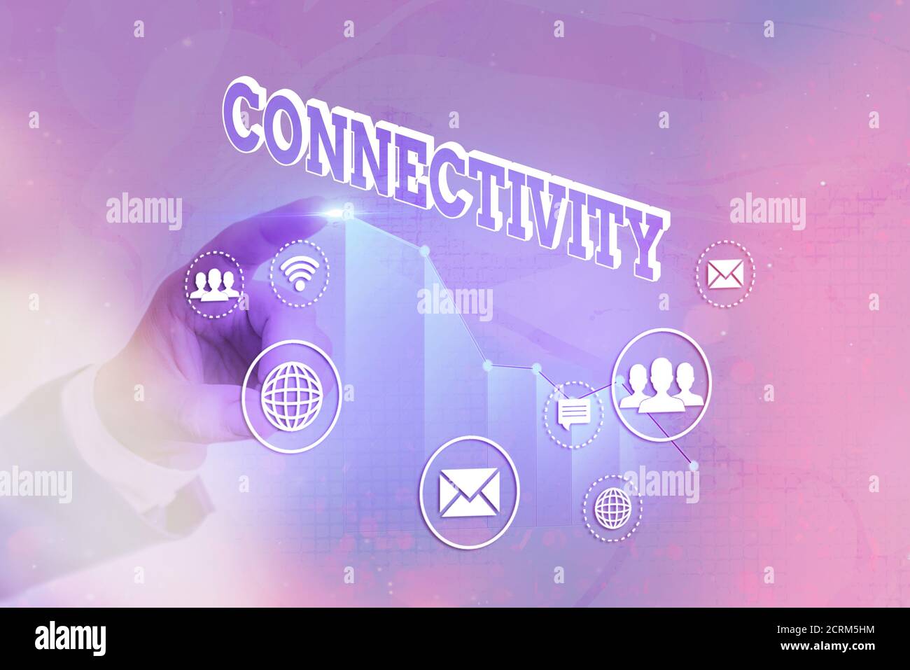 Writing note showing Connectivity. Business concept for quality, state ...