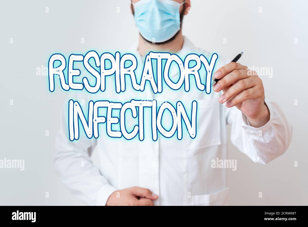 Writing note showing Respiratory Infection. Business concept for any ...
