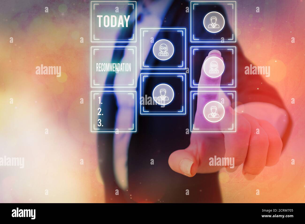 Text sign showing Recommendation. Business photo showcasing something ...