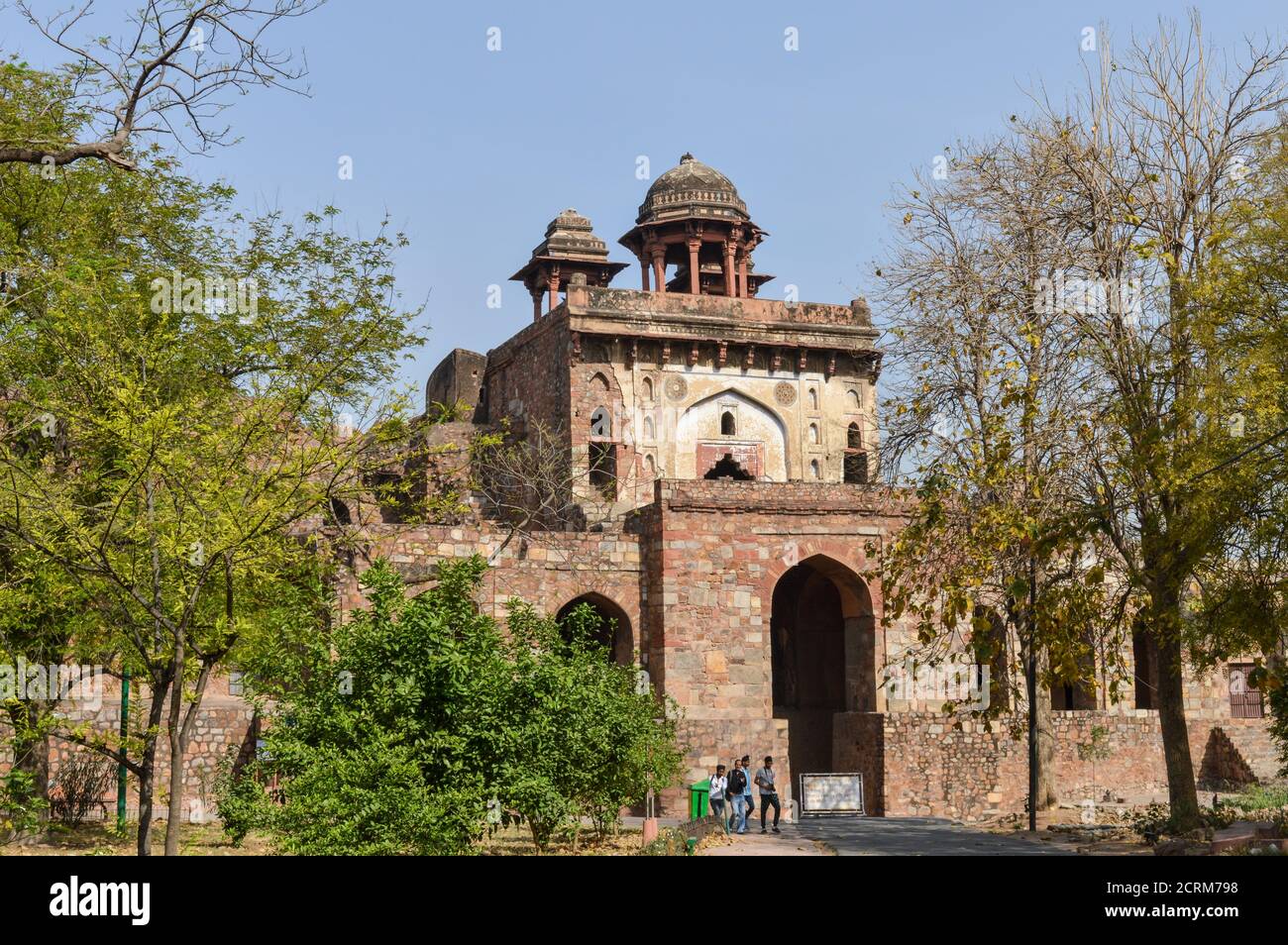 A mesmerizing view of architecture of small tomb at old fort from side ...