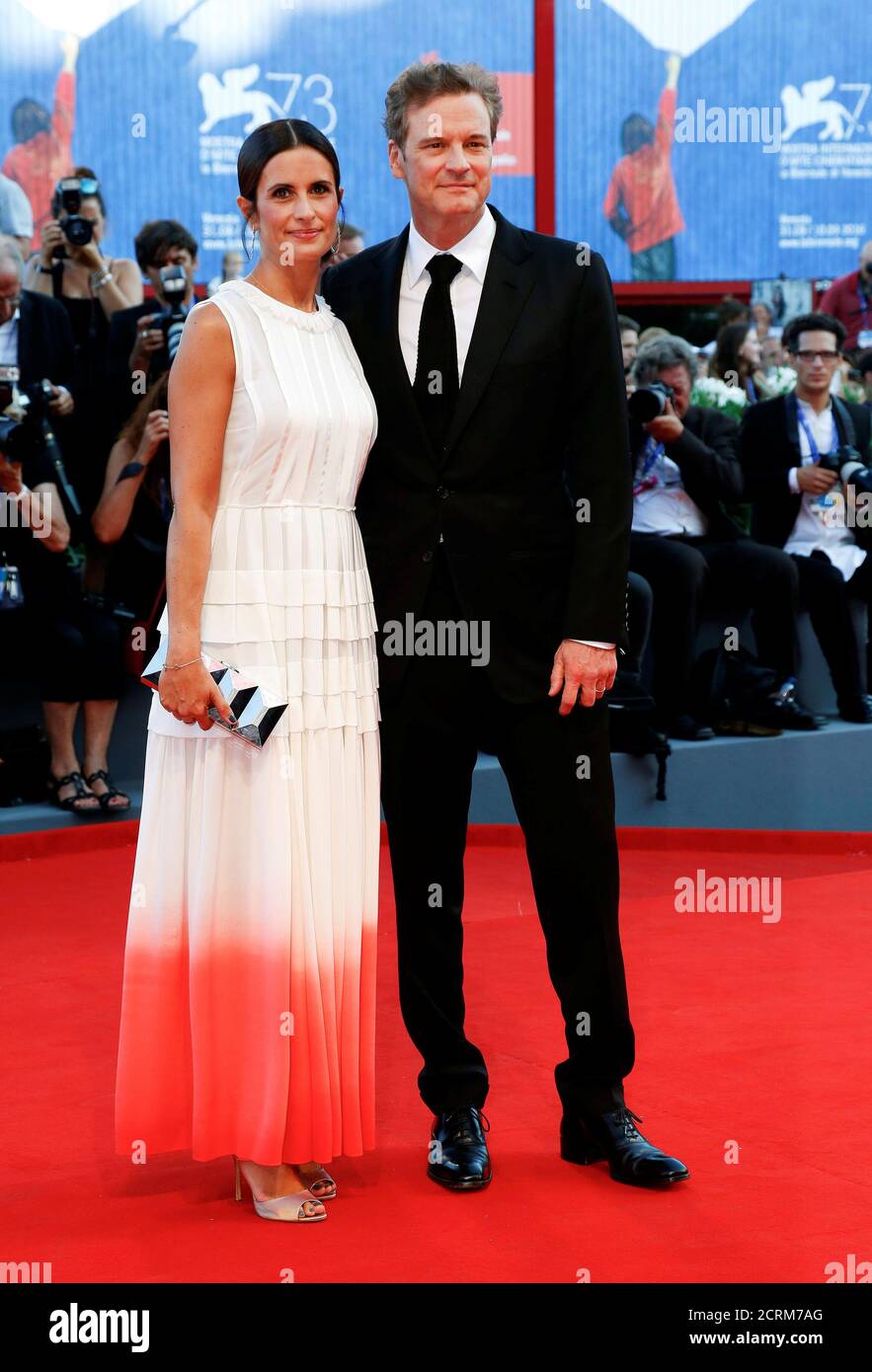 Colin firth and wife red carpet event hi-res stock photography and ...