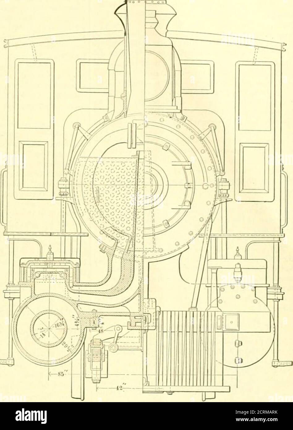 . Railway master mechanic . CROSS SECTIONS OF JOHNSTONE COMPOUND ...