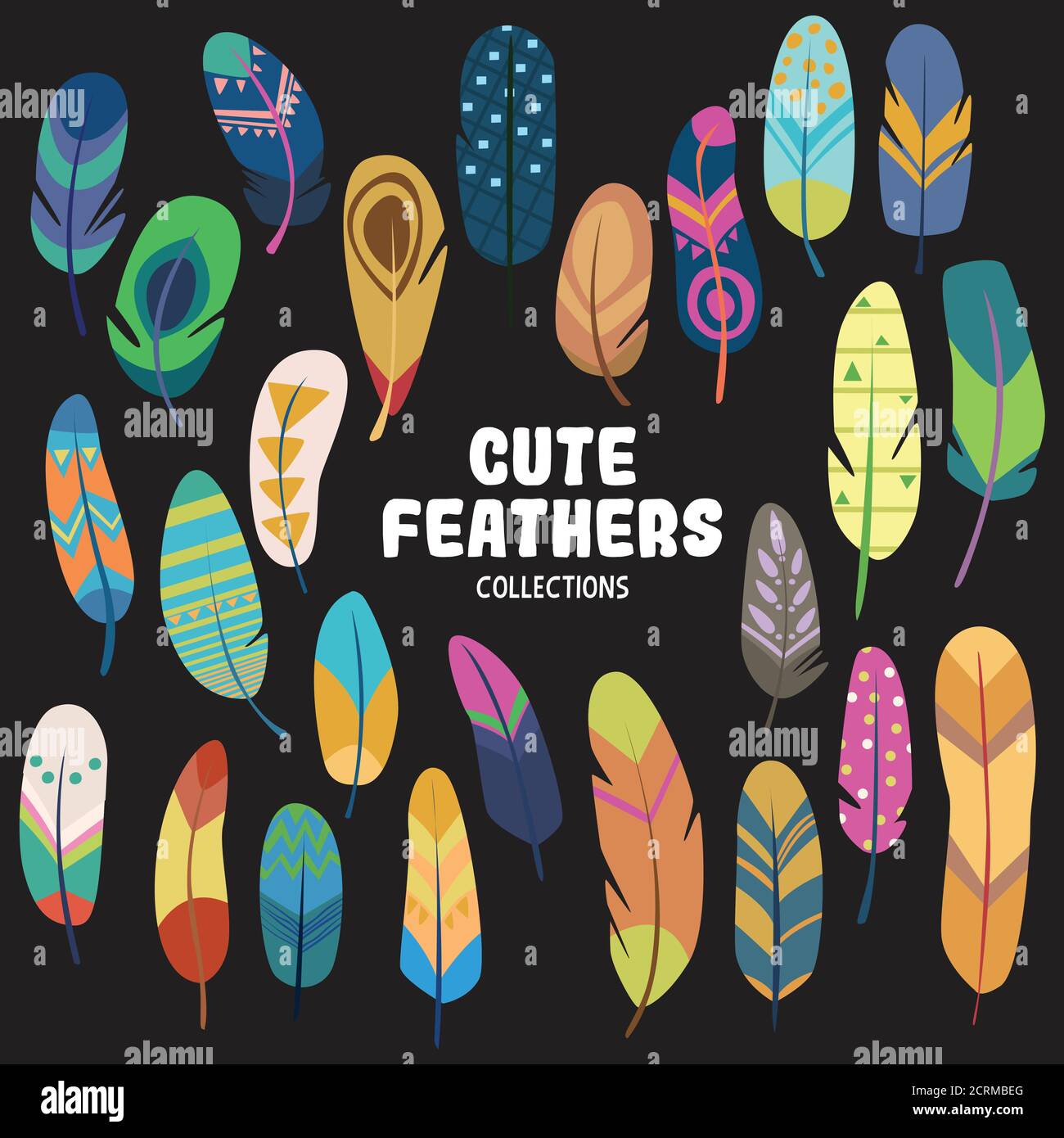 some cute objects with vibrant colors for graphics resources Stock ...