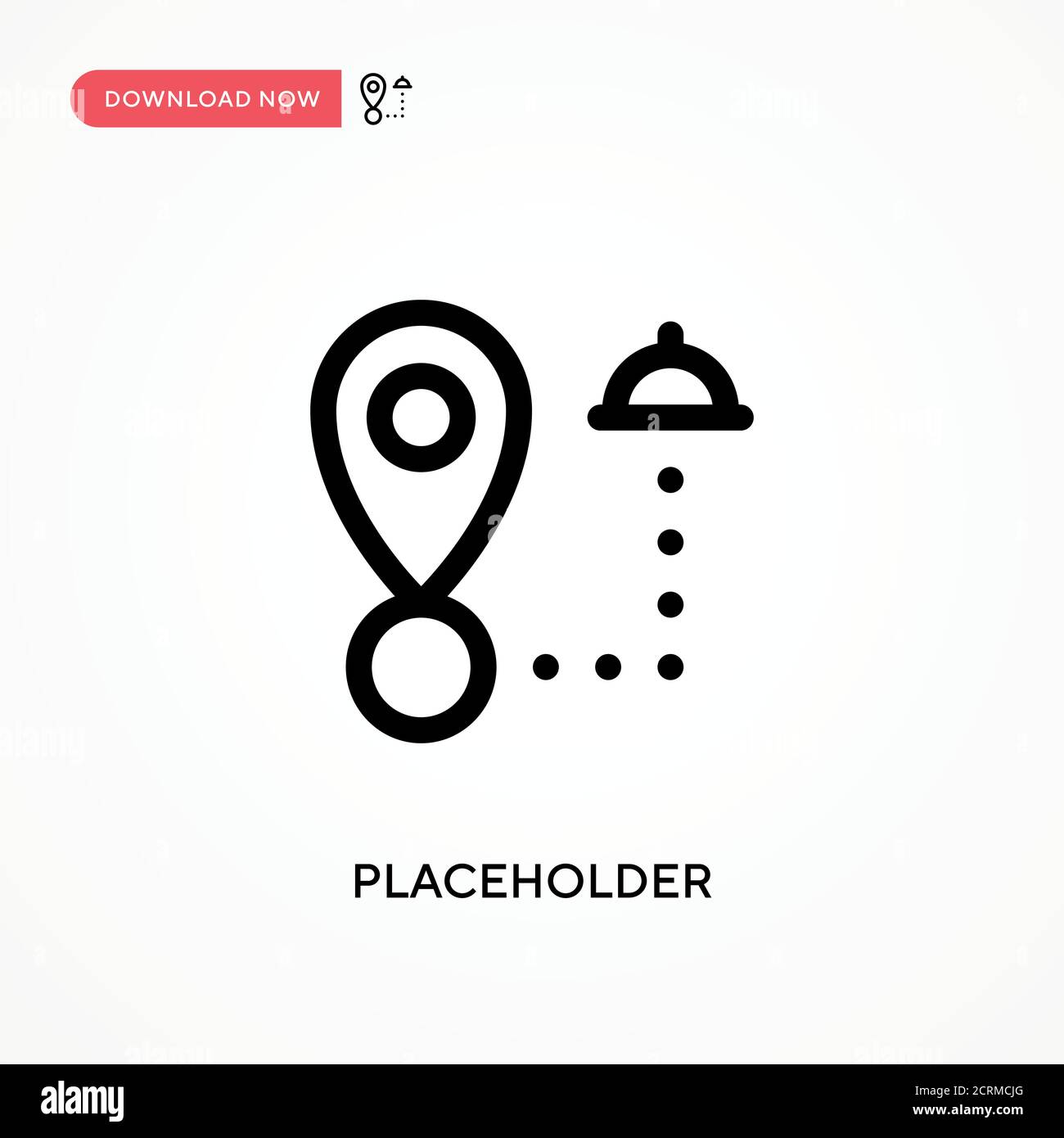 Placeholder Simple vector icon. Modern, simple flat vector illustration ...