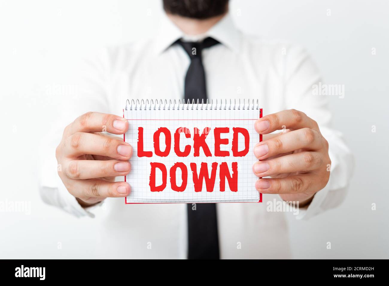 Word writing text Locked Down. Business photo showcasing emergency ...