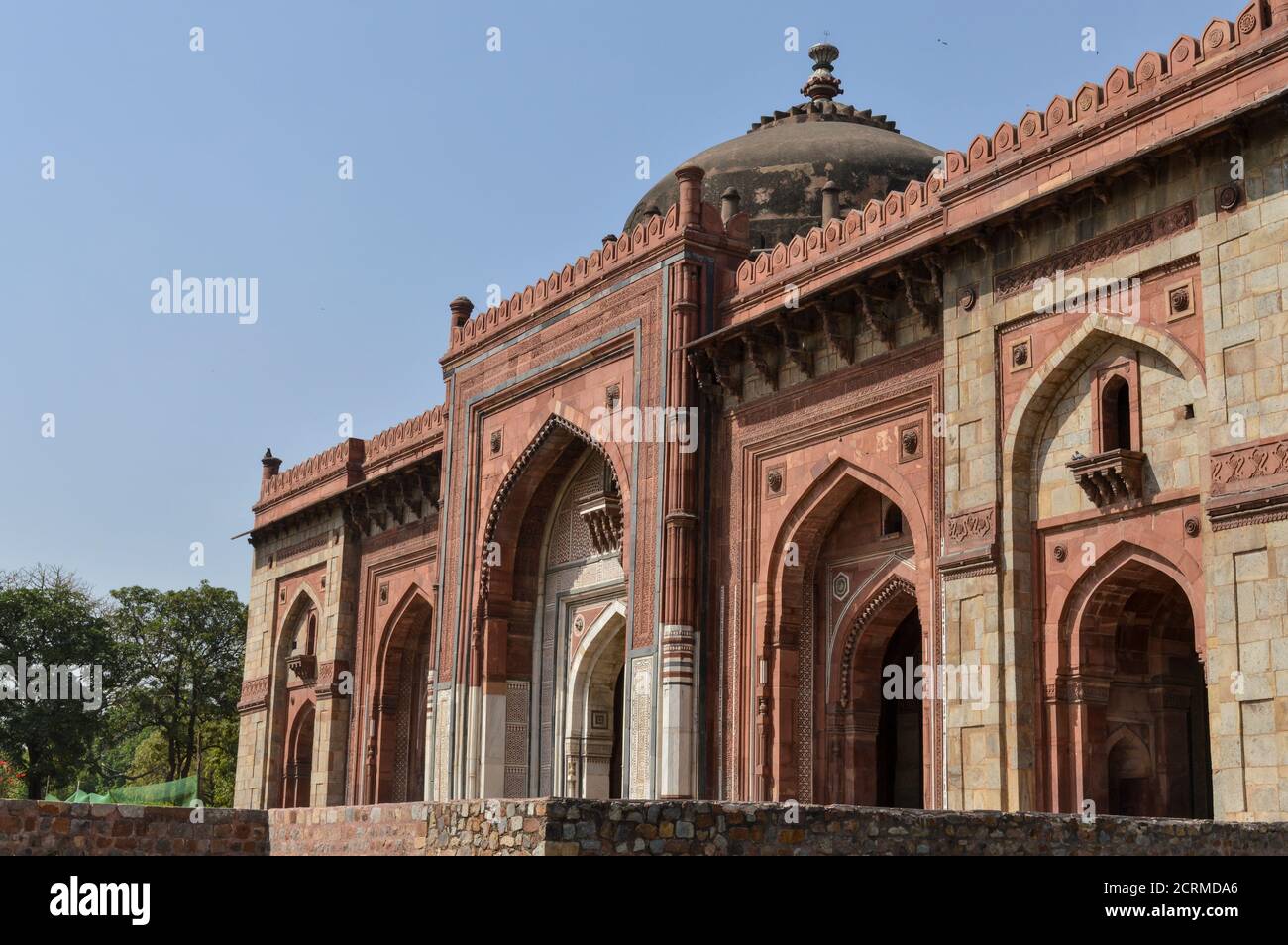 A mesmerizing view of architecture of main tomb at old fort from side ...
