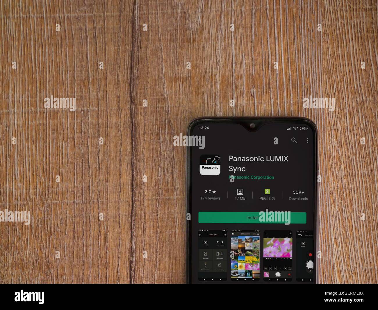 Lod, Israel - July 8, 2020: Panasonic LUMIX Sync app play store page on ...