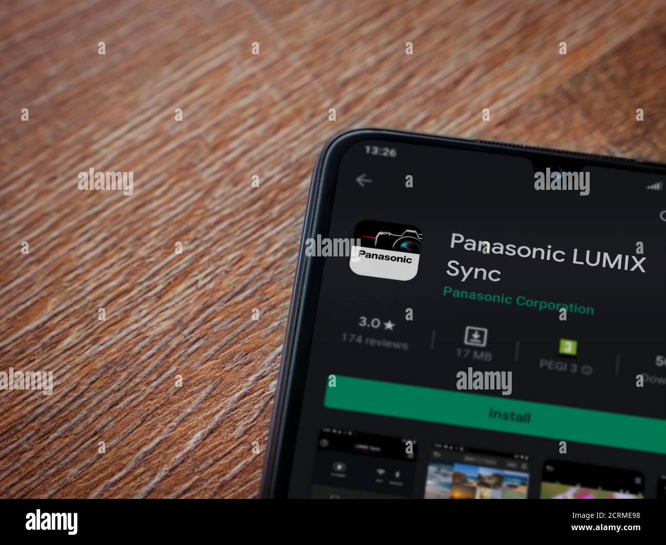 Lod, Israel - July 8, 2020: Panasonic LUMIX Sync app play store page on ...