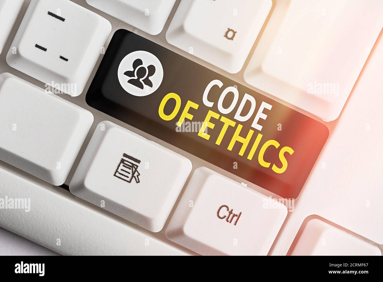 Writing Note Showing Code Of Ethics Business Concept For Basic Guide