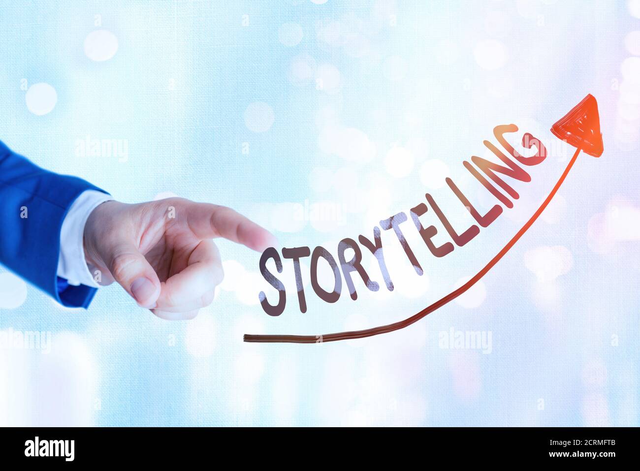 Writing note showing Storytelling. Business concept for relater of ...