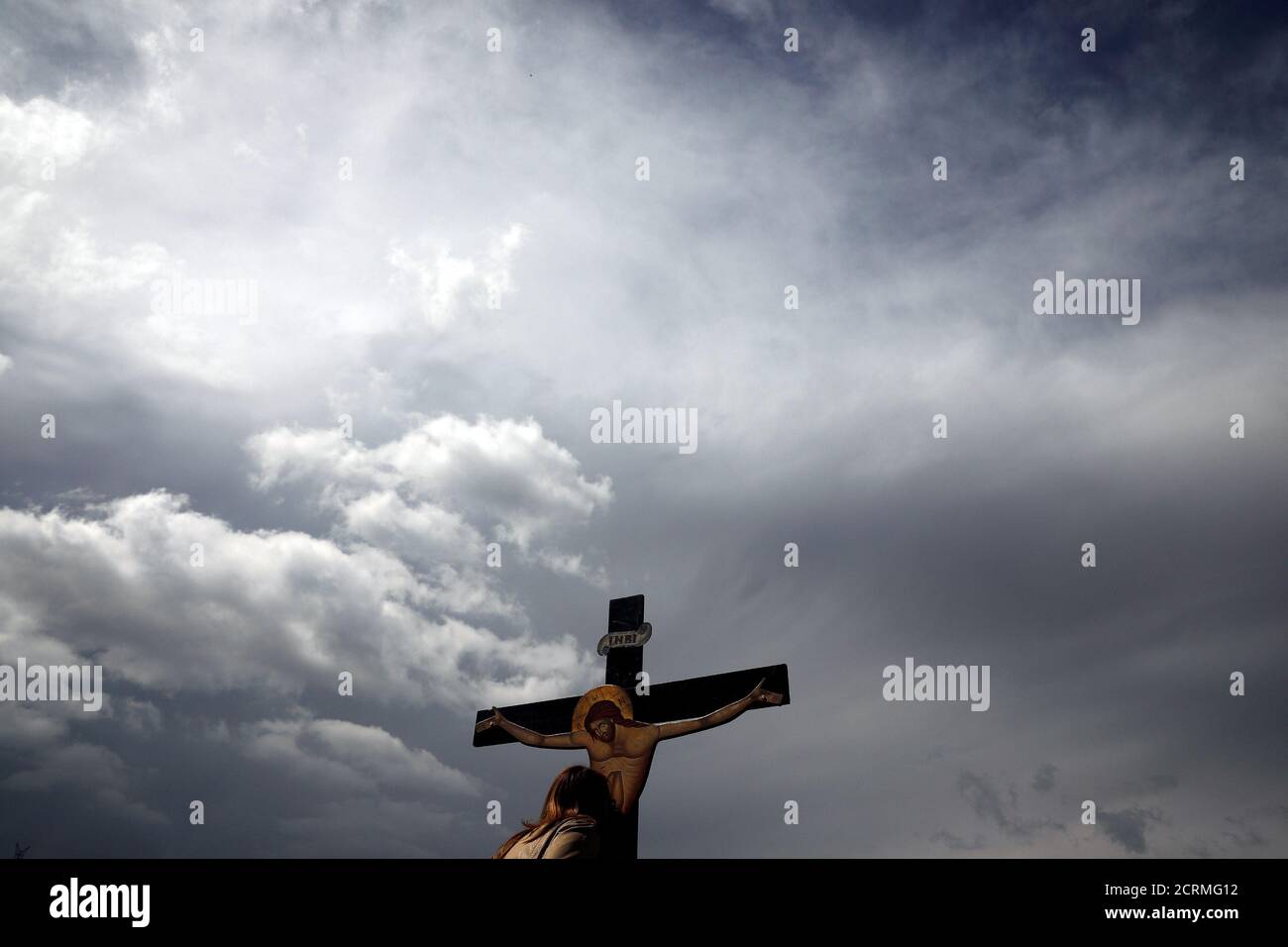 Enacting the crucifixion hi-res stock photography and images - Alamy