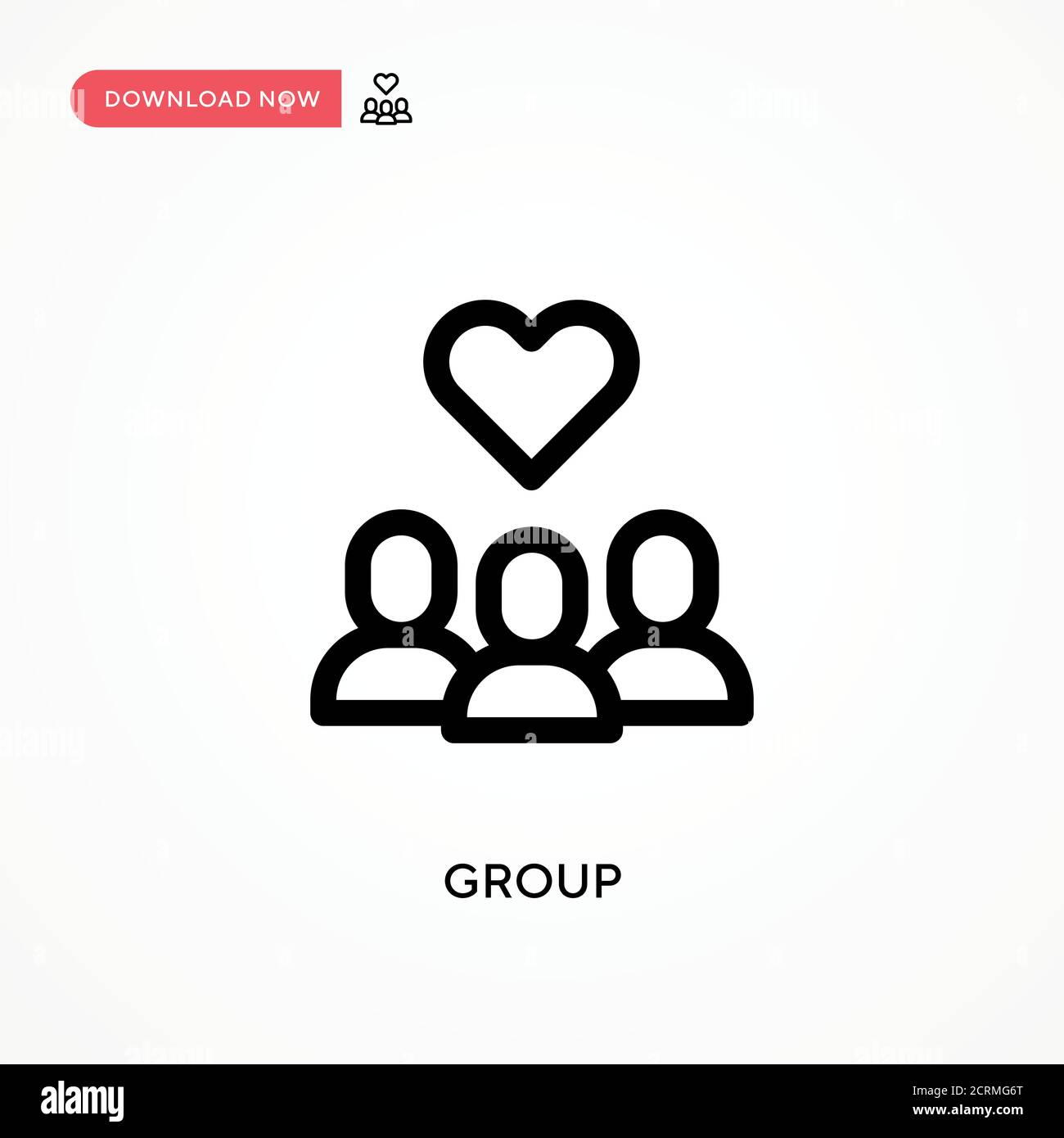 Group Simple vector icon. Modern, simple flat vector illustration for ...