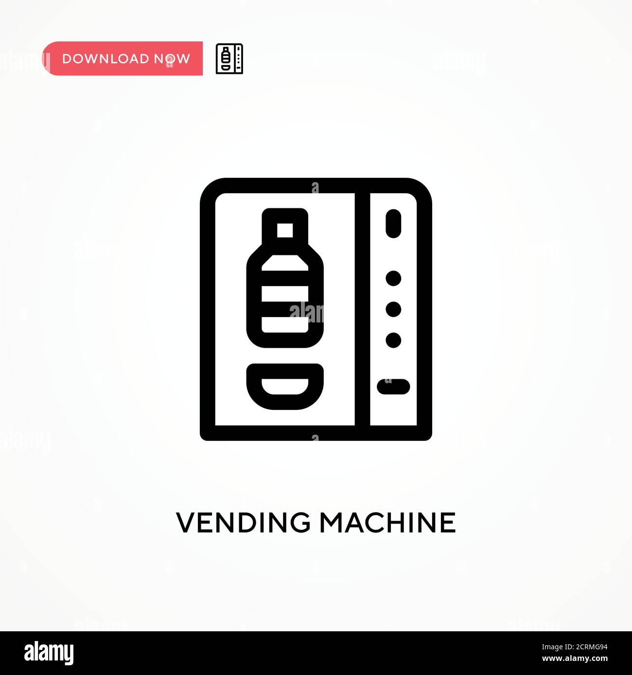 Vending machine Simple vector icon. Modern, simple flat vector ...