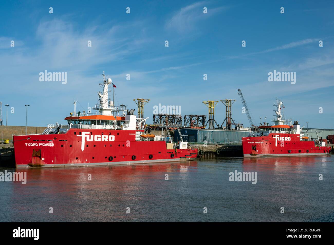 Fugro Pioneer offshore energies supply ship great Yarmouth Norfolk UK ...