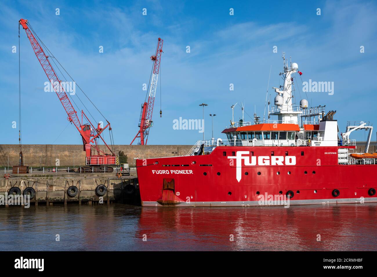 Fugro Pioneer offshore energies supply ship great Yarmouth Norfolk UK ...