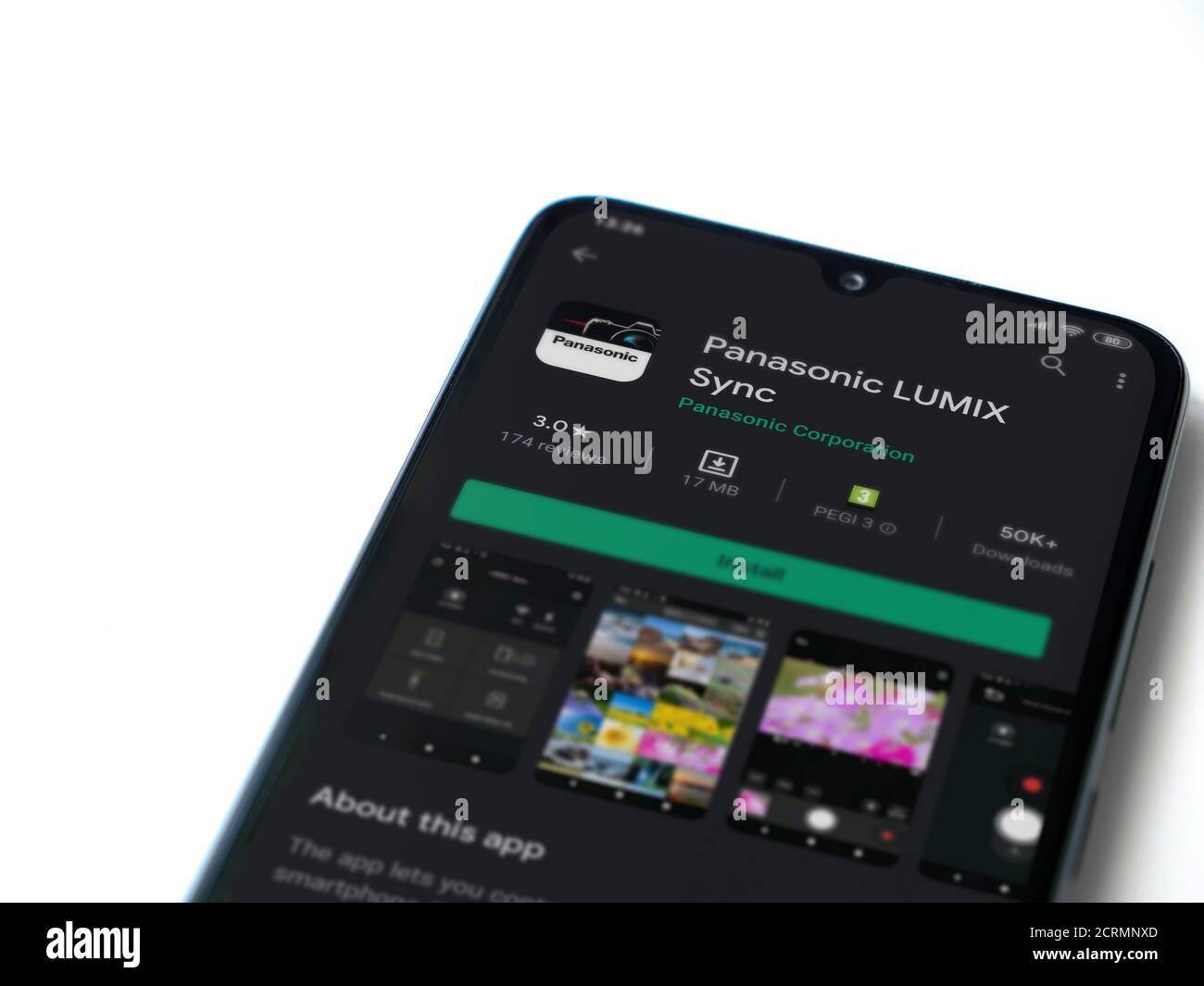 Lod, Israel - July 8, 2020: Panasonic LUMIX Sync app play store page on ...
