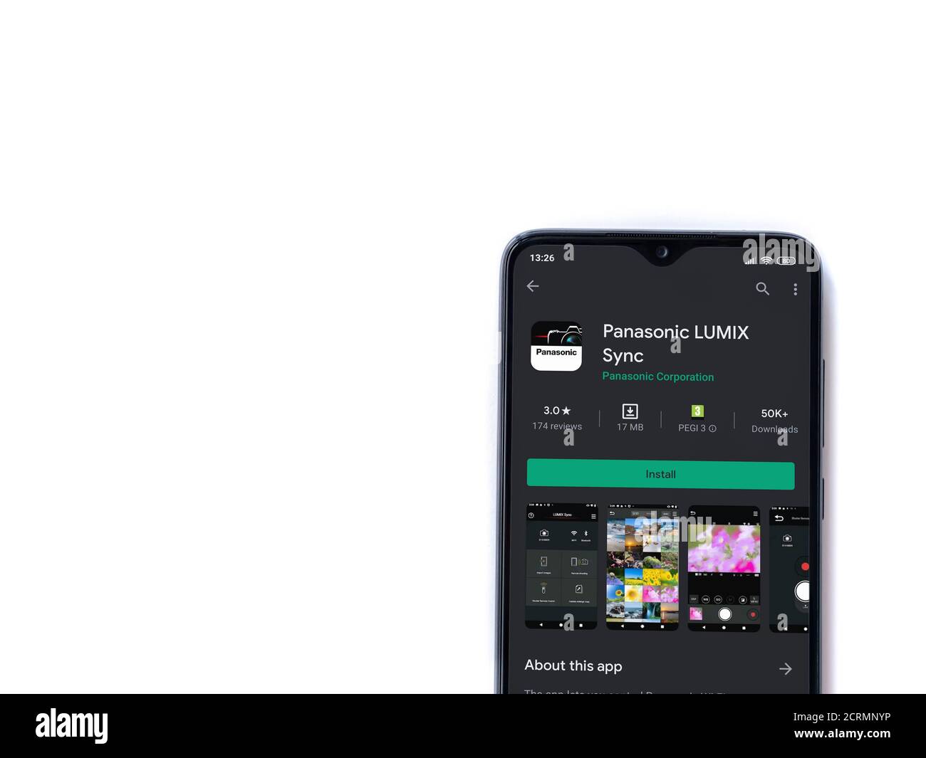 Lod, Israel - July 8, 2020: Panasonic LUMIX Sync app play store page on ...