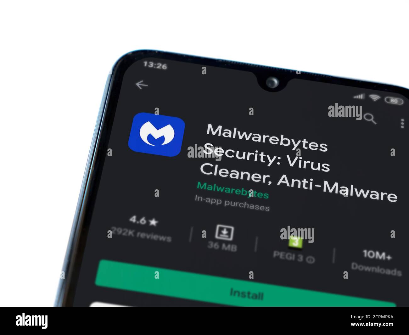 Lod, Israel - July 8, 2020: Malwarebytes Security app play store page ...
