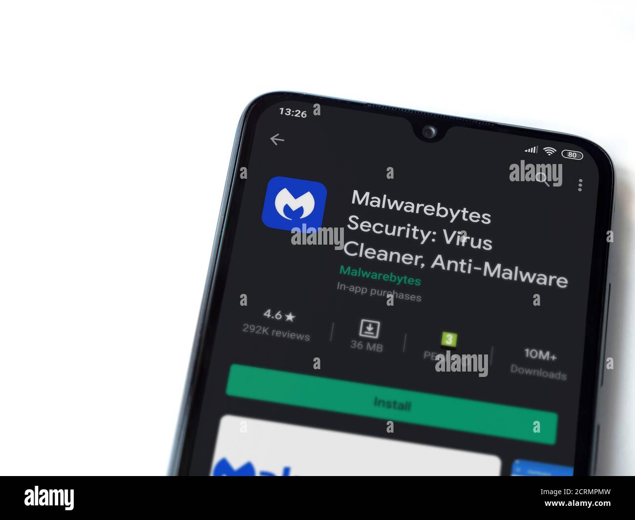 Lod, Israel - July 8, 2020: Malwarebytes Security app play store page ...