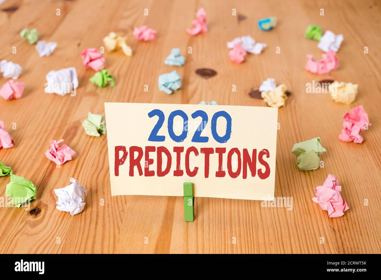 Conceptual hand writing showing 2020 Predictions. Concept meaning ...