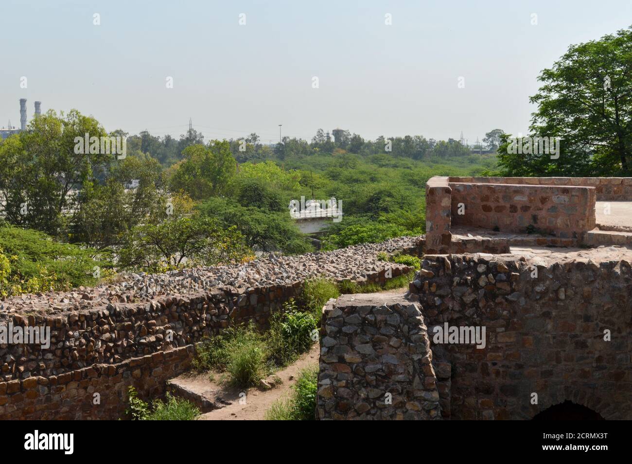 A mesmerizing view of architecture of main tomb at old fort from side ...