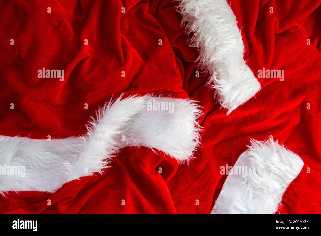 Santa Claus suit, costume fabric background texture, Christmas concept ...