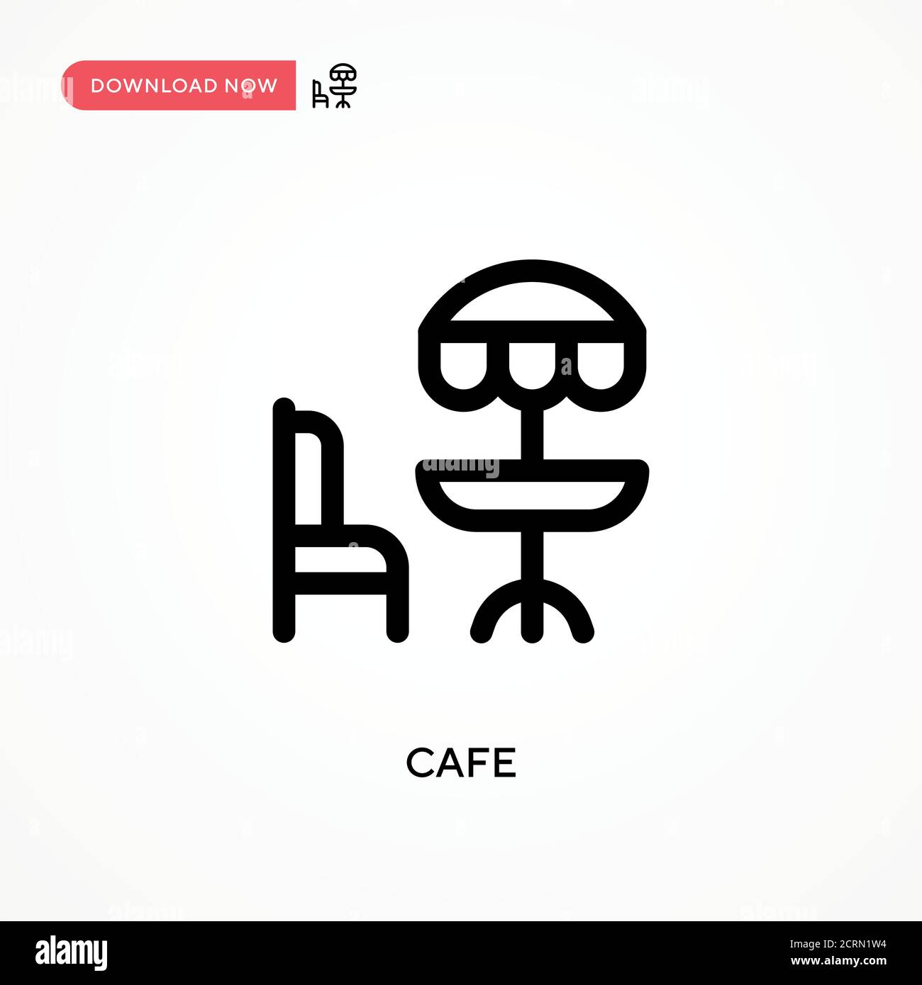 Cafe Simple vector icon. Modern, simple flat vector illustration for ...