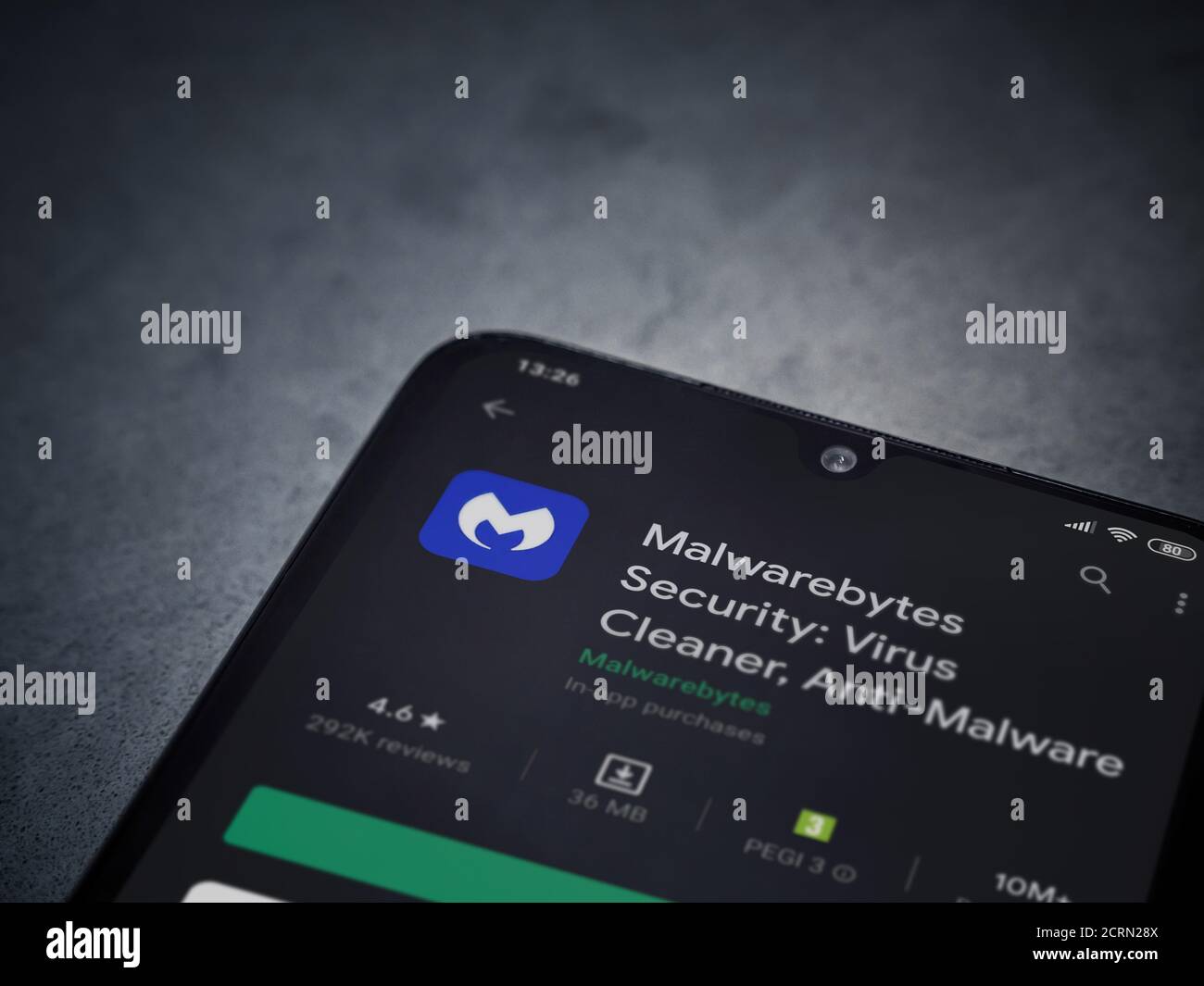 Lod, Israel - July 8, 2020: Malwarebytes Security app play store page ...