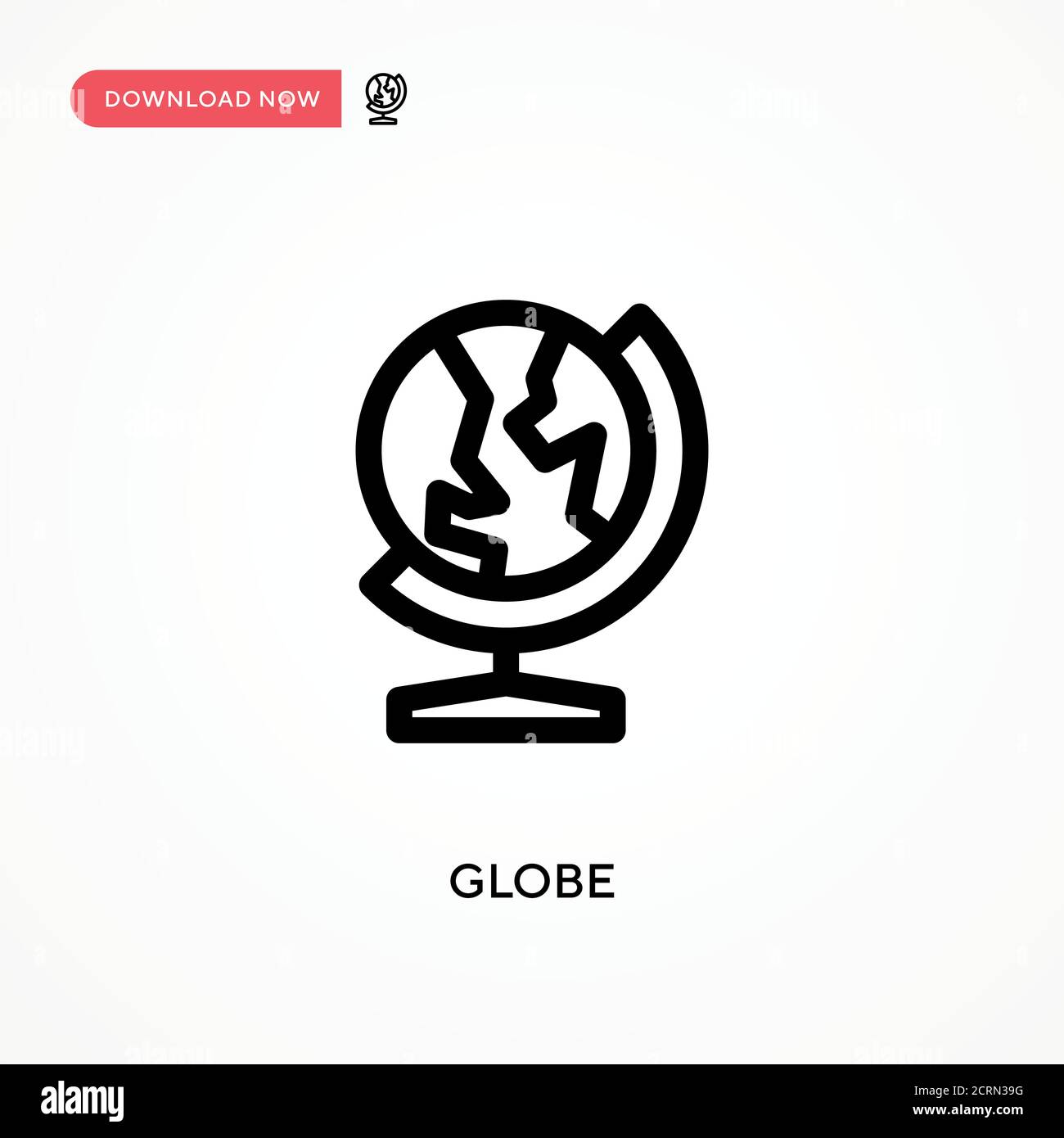 Globe Simple vector icon. Modern, simple flat vector illustration for ...