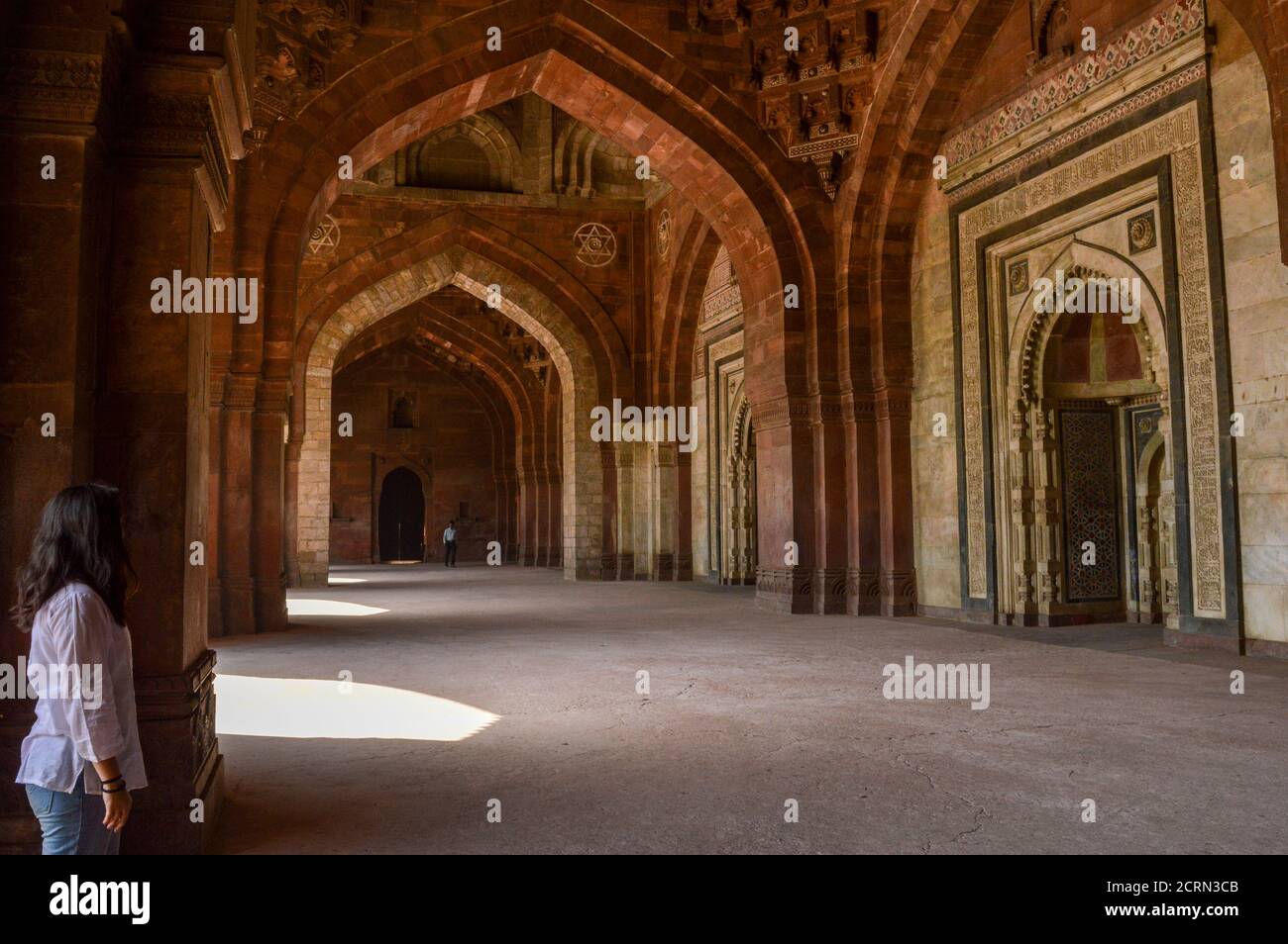 A mesmerizing view of architecture of main tomb at old fort from inside ...